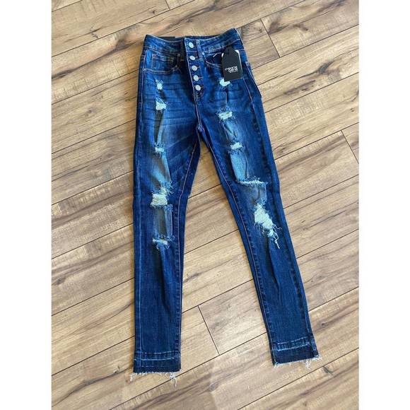 Insane Gene | Jeans | New Insane Gene Button Front High Rise Jean In ...